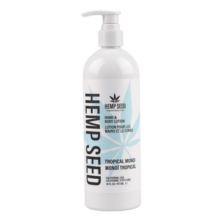 Hemp Seed Hand & Body Lotion - Tropical Monoi Scent